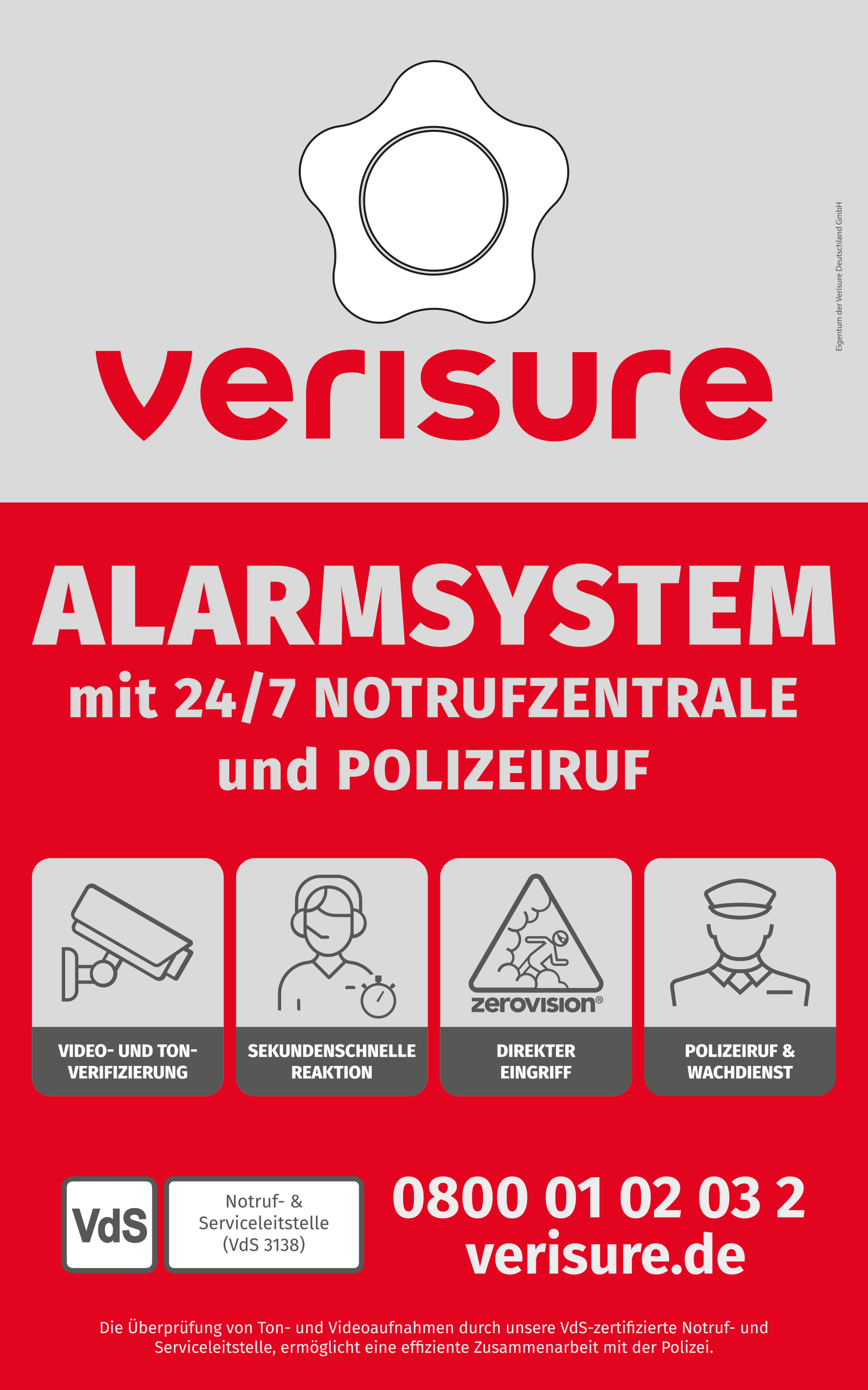 Warnschilder ≫ Schildern und Aufklebern | Verisure